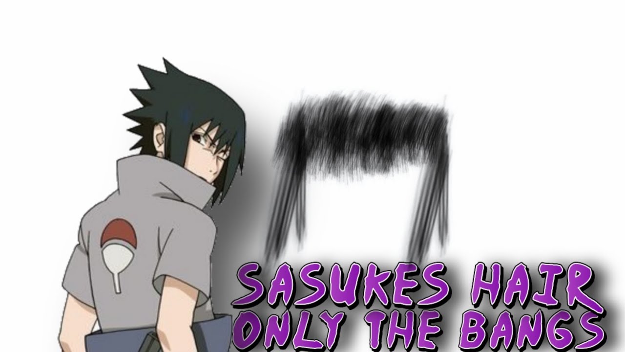 Sasuke's Hair Overlay (Bangs Only) Free To Use - YouTube