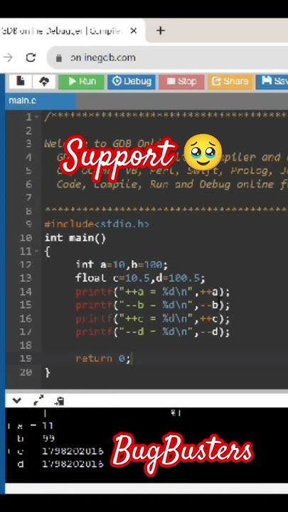 Unary Operator C Programming Bugbusters Cprogramming Coding Programming Youtube