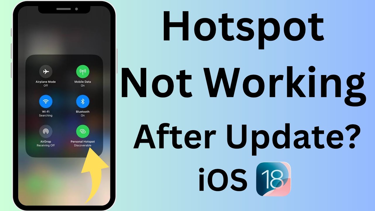 How to fix Hotspot problem in iPhone after update | iOS 18 Personal ...