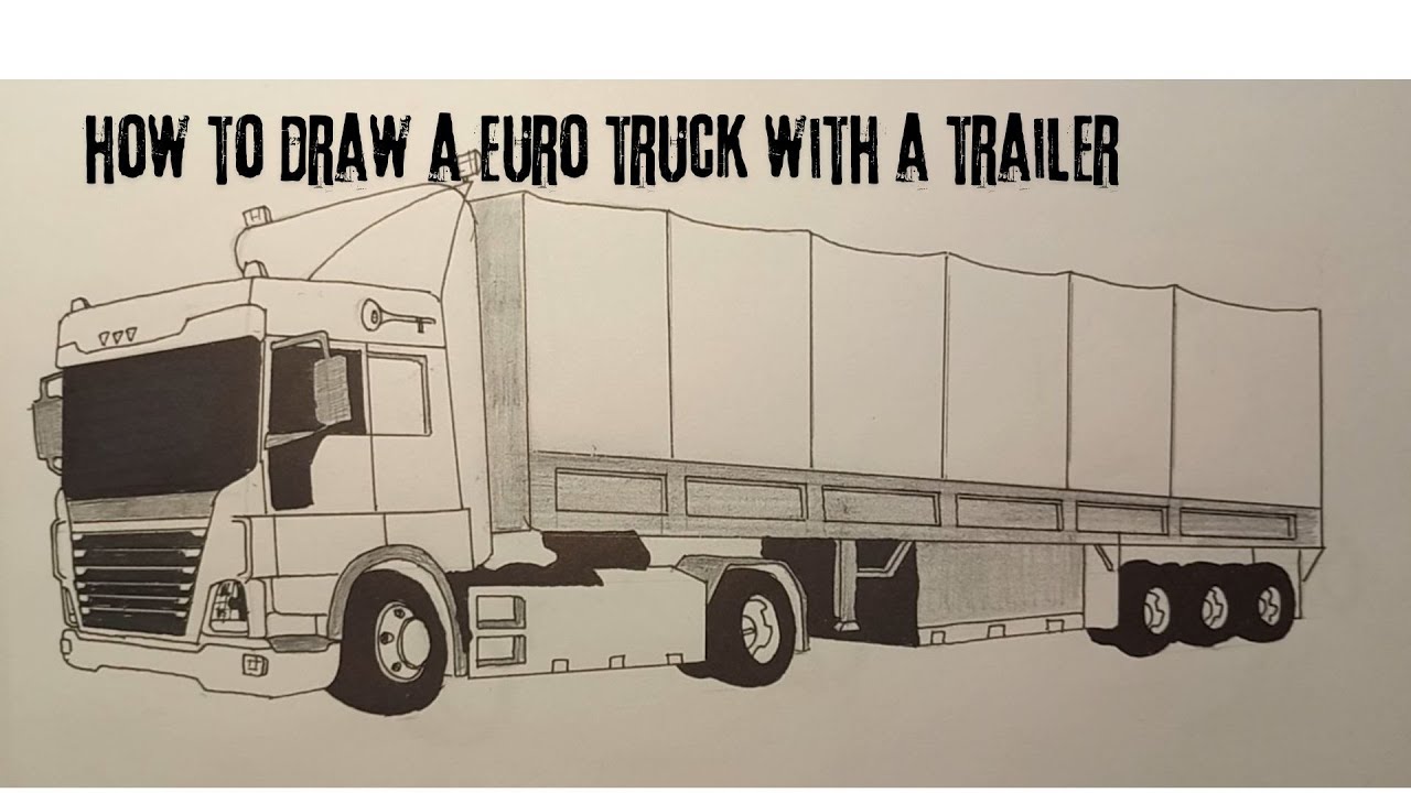Create Together: Drawing a Powerful Truck and Trailer - YouTube