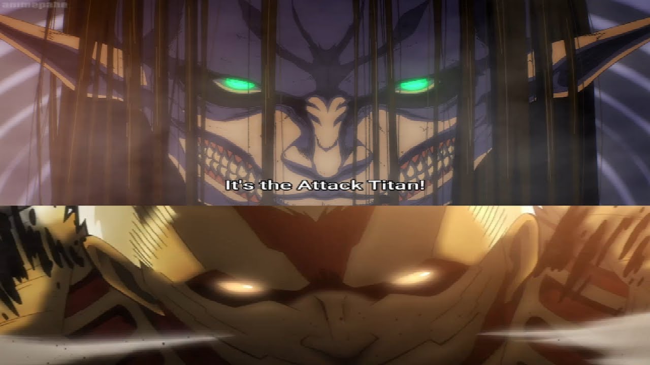 AOT Ep. 2 Invasion of Paradis vs. Ep. 87 Invasion of Marley - YouTube
