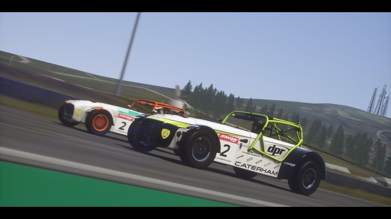 CARRERA en KNOCKHILL con el CATERHAM 420R | ASSETTO CORSA | CATERHAM ...