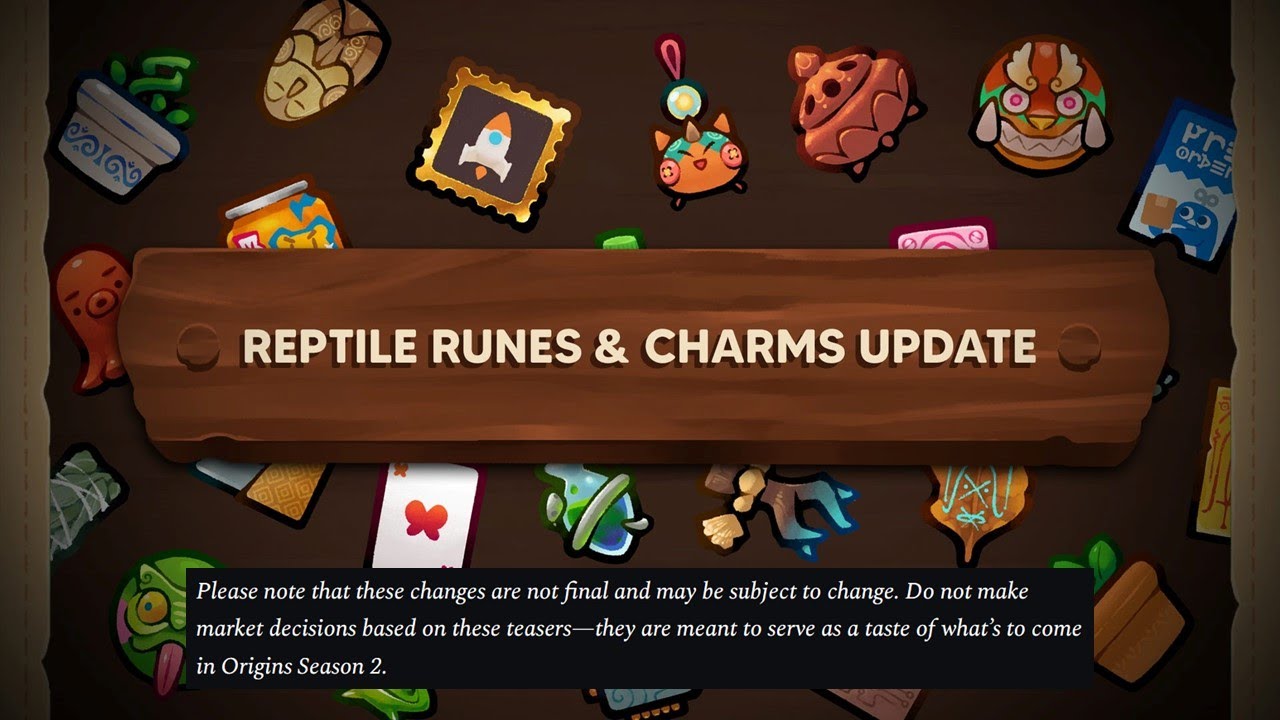 Season 2 Reptile Runes and Charms Changes | Axie Infinity: Origins ...