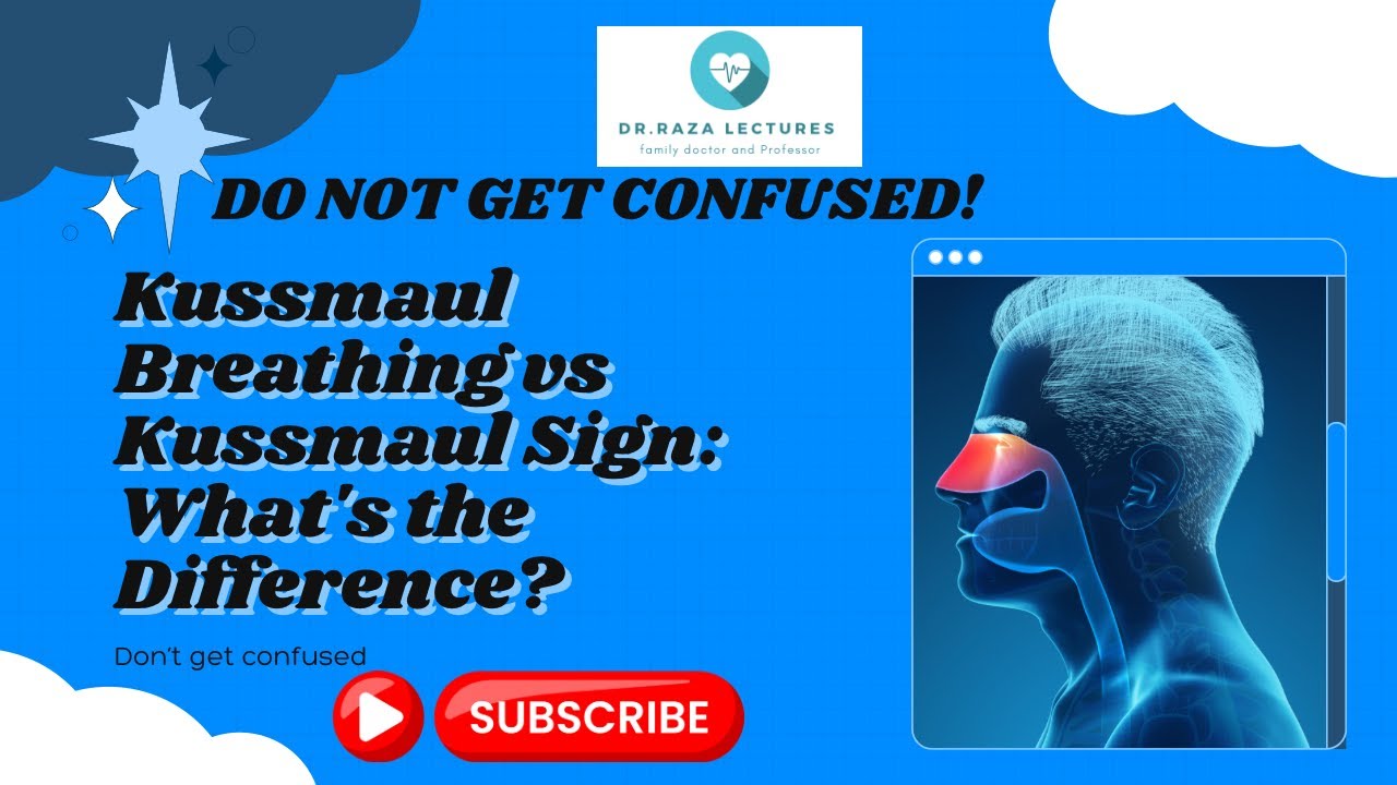 Kussmaul sign vs Kussmaul breathing IN 2 MINUTES /#medicine #neetpg # ...