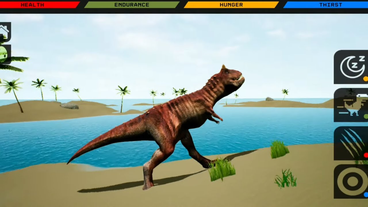 Best Dino Games - Clan of Carnotaurus: T Rex sim Android Gameplay - YouTube
