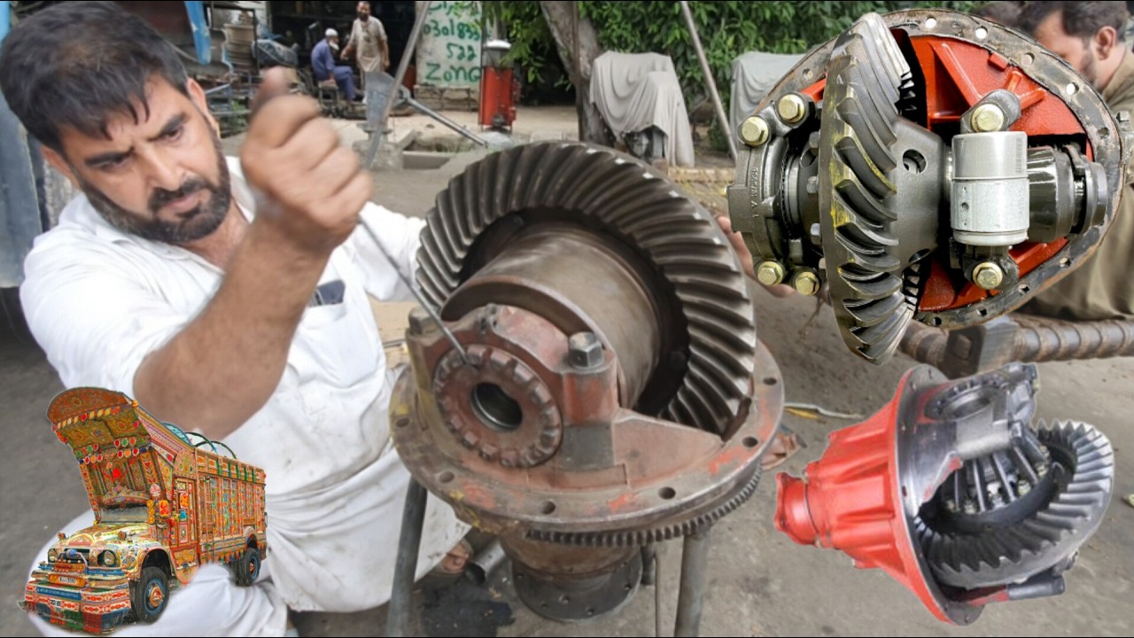 Bedford truck rear differential assemblig with minimal tools | Truck ...