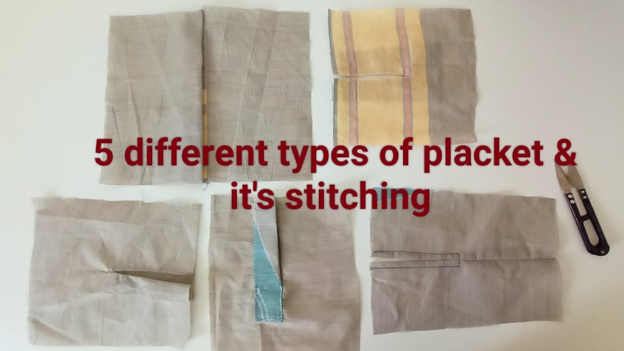 placket Types & way of stitching,Make easily and learn variety # ...