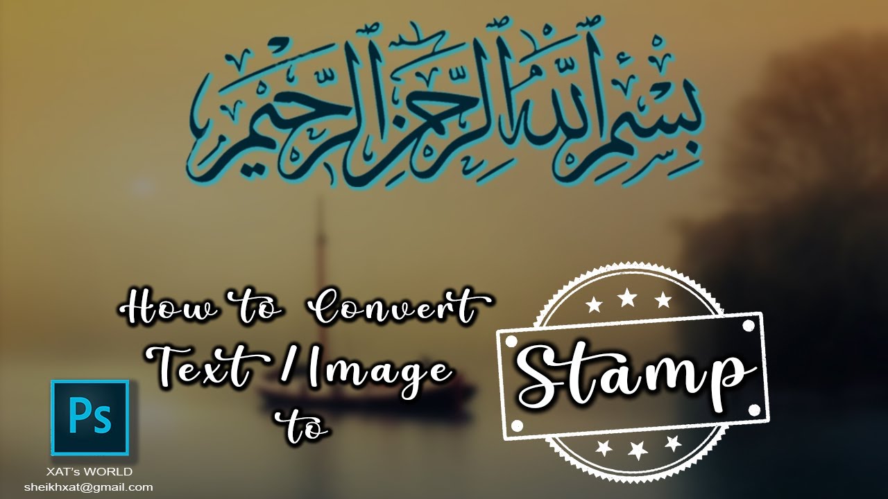 Photoshop Tutorial :I: Convert any Text/Image to Stamp (Brush) #viral # ...