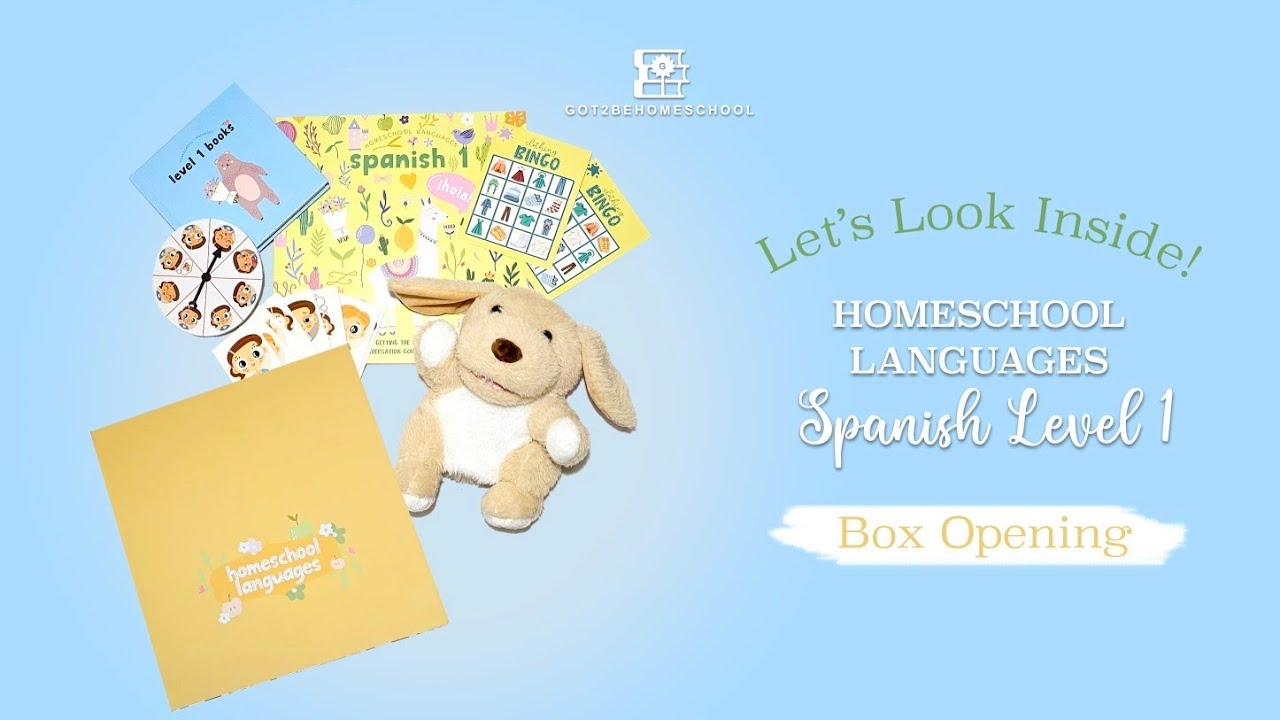 Homeschool Languages Spanish Level 1 Box Opening | Spanish Curriculum ...