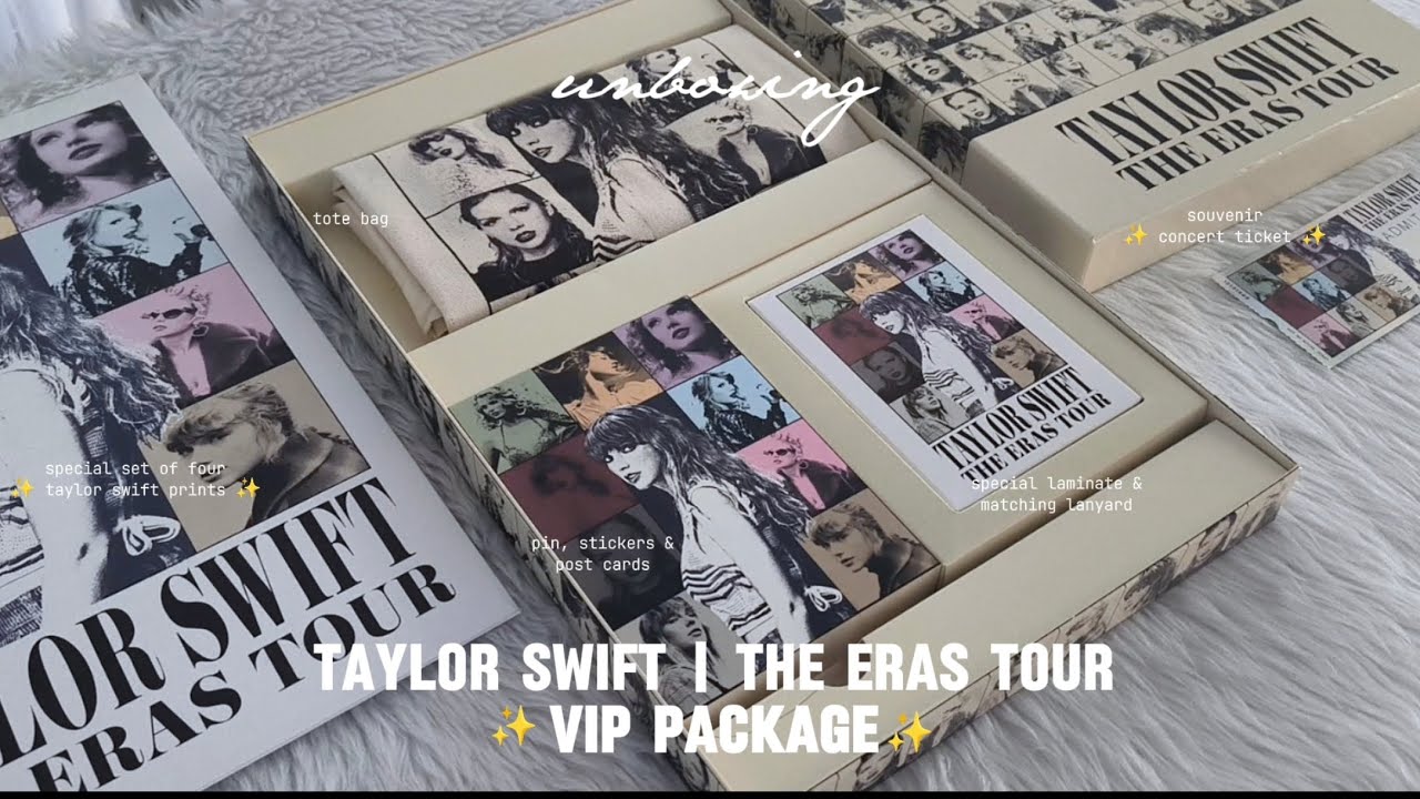 UNBOXING: TAYLOR SWIFT THE ERAS TOUR VIP PACKAGE ♡ - YouTube