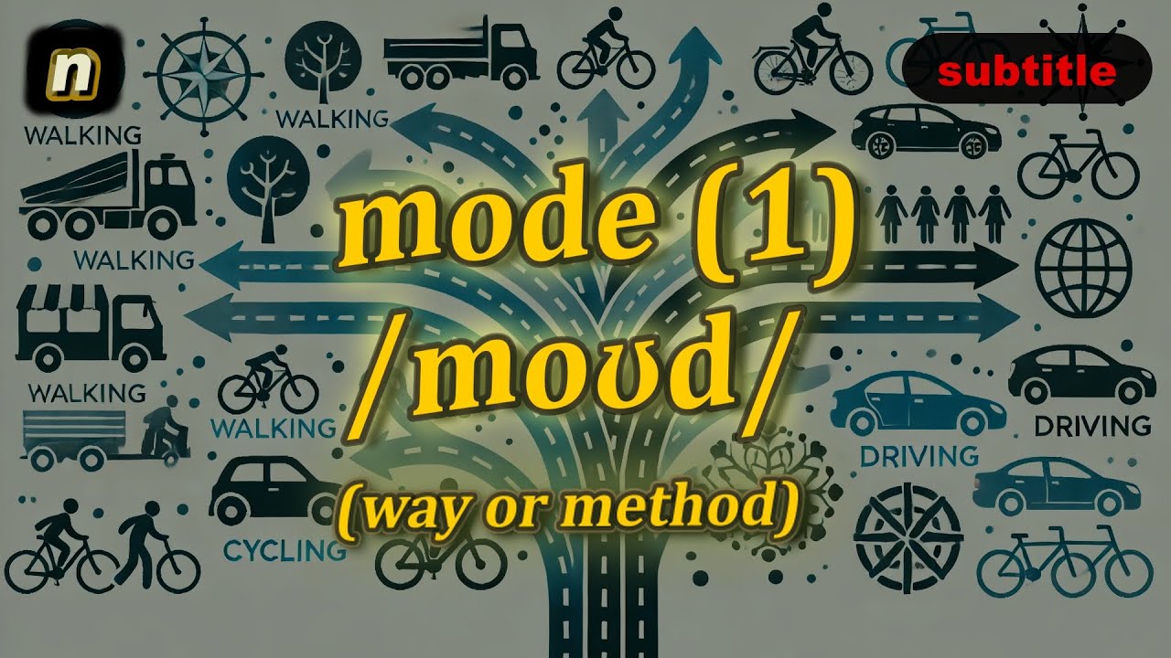 [n] Mode meaning (way or method) with 5 examples - YouTube