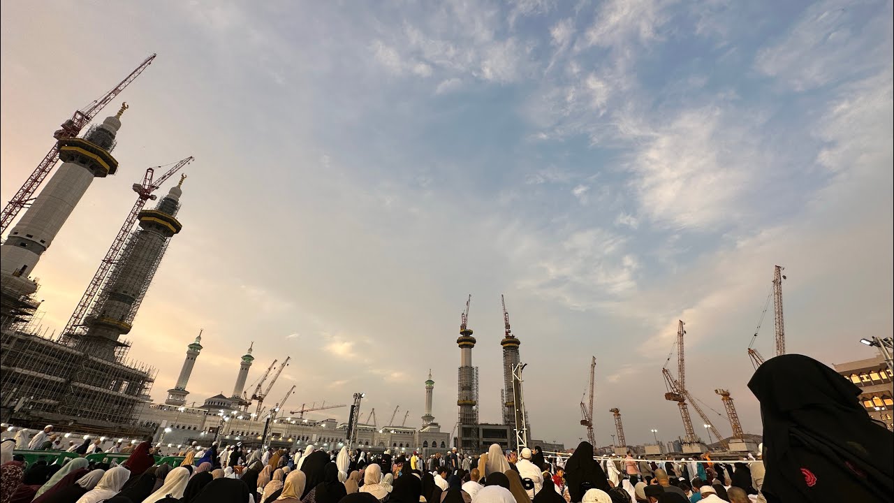 Beautiful Adhan Isha prayer in Mecca 🕋 Eid 2023 - YouTube