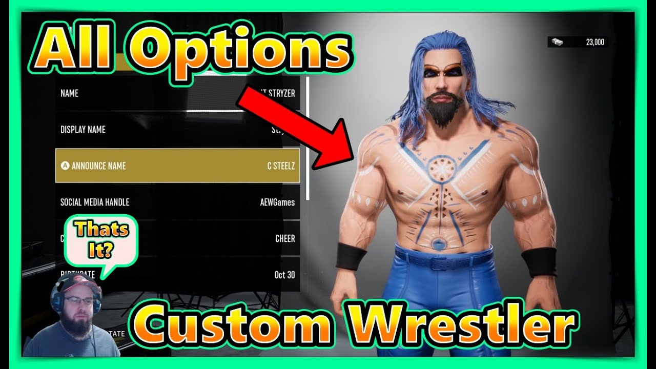 AEW Fight Forever All Custom Wrestler options for Male & Female ...