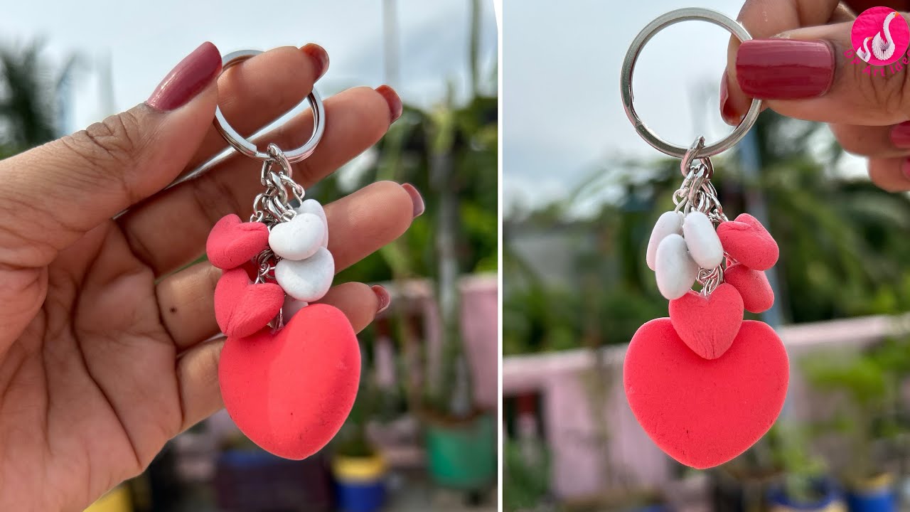 DIY Valentine's Day Key Chain || Handmade Gift for valentine's Day ...