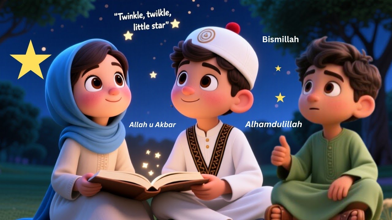 Islamic Twinkle twinkle little star ⭐ | kids poem - YouTube