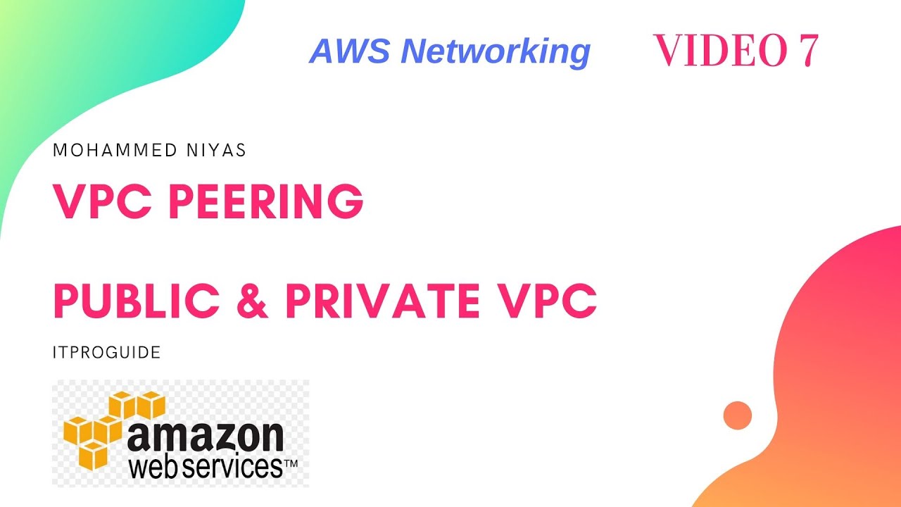 VPC Peering - Private and Public Cloud - AWS Networking - Video 7 - YouTube