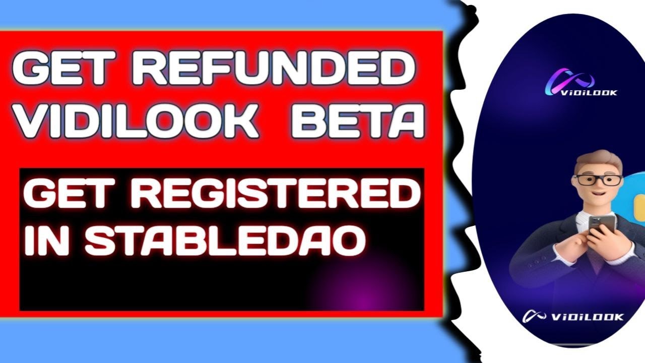 Vidilook beta update/vidilook buyback/mandatory account in stabledao ...