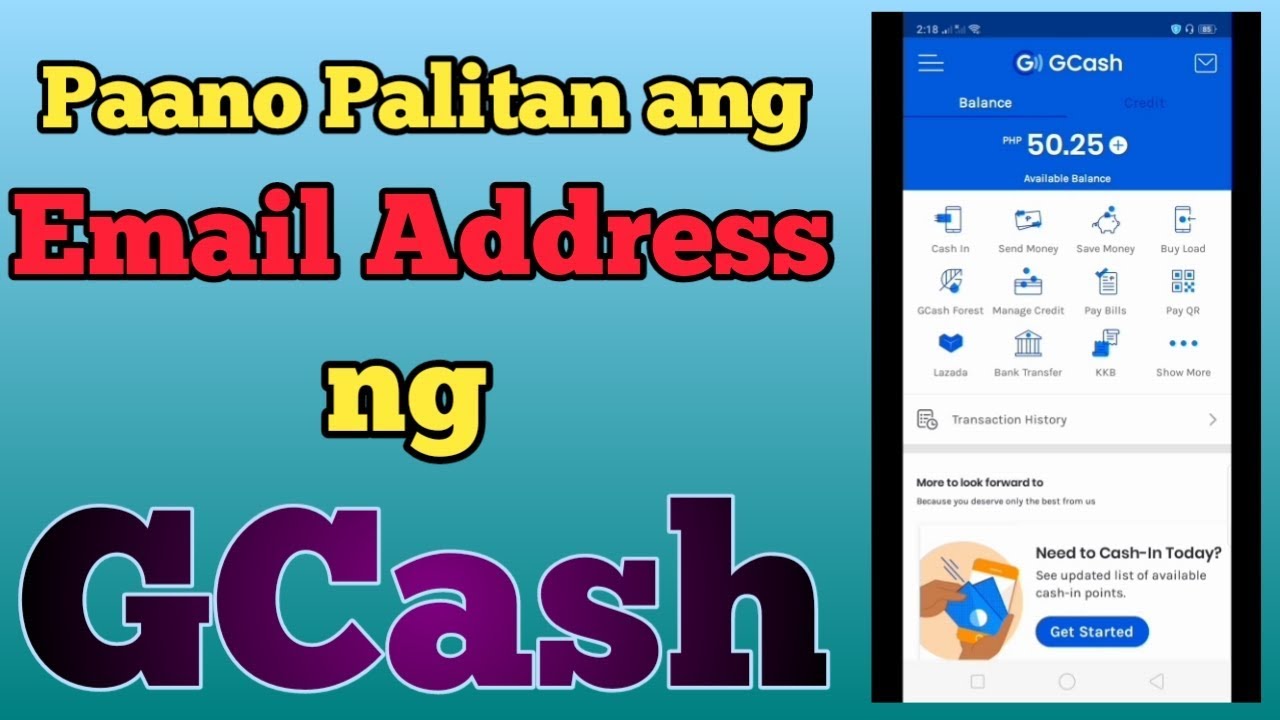 Paano Palitan ng Email Address ang iyong GCash Account - YouTube