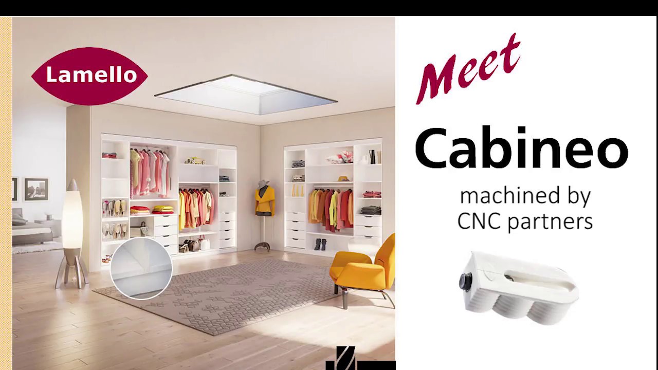 Lamello Cabineo, process using various CNC machine methods - YouTube