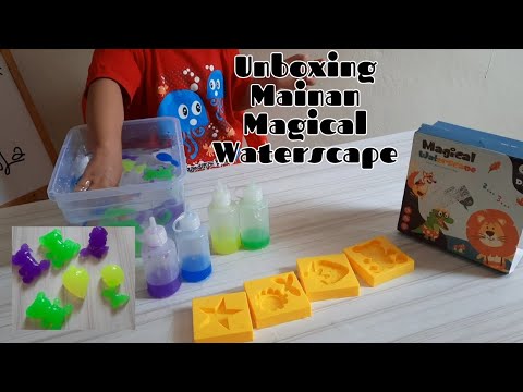 UNBOXING MAINAN ANAK MAGICAL WATERSCAPE SAMBIL BELAJAR BERHITUNG - YouTube