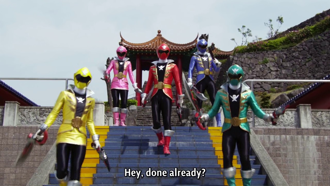 Gokaiger vs Past evil Grunts - YouTube