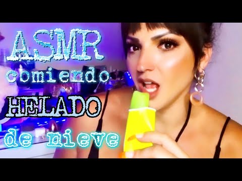 ASMR comiendo HELADO de nieve 🧊