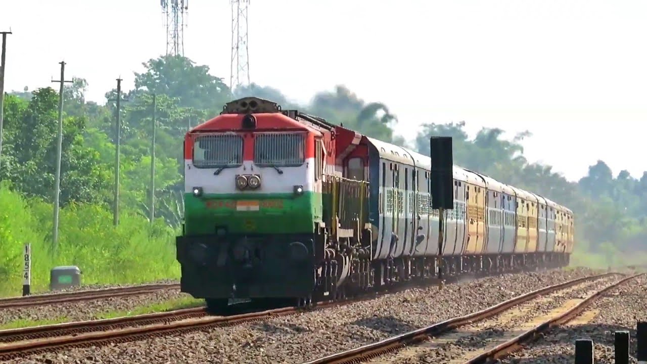 TRICOLOUR EMD in Action • Mariani Guwahati BG Express - YouTube