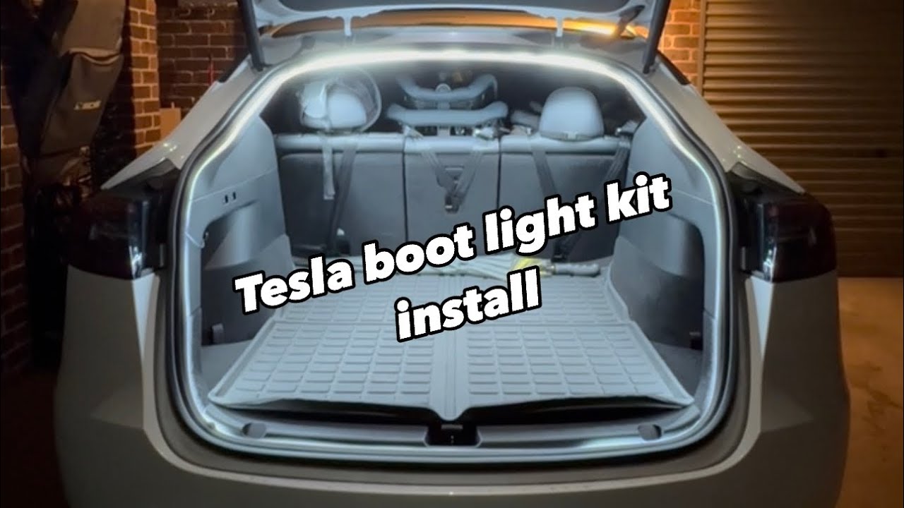 Let there be light~ in your Tesla trunk/ boot! - YouTube