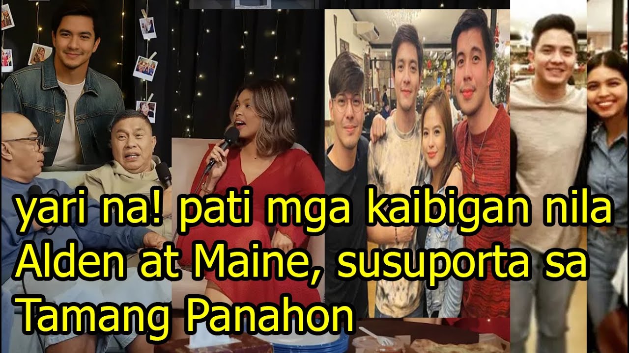 yari na! pati mga kaibigan nila Alden Richards at Maine Mendoza ...