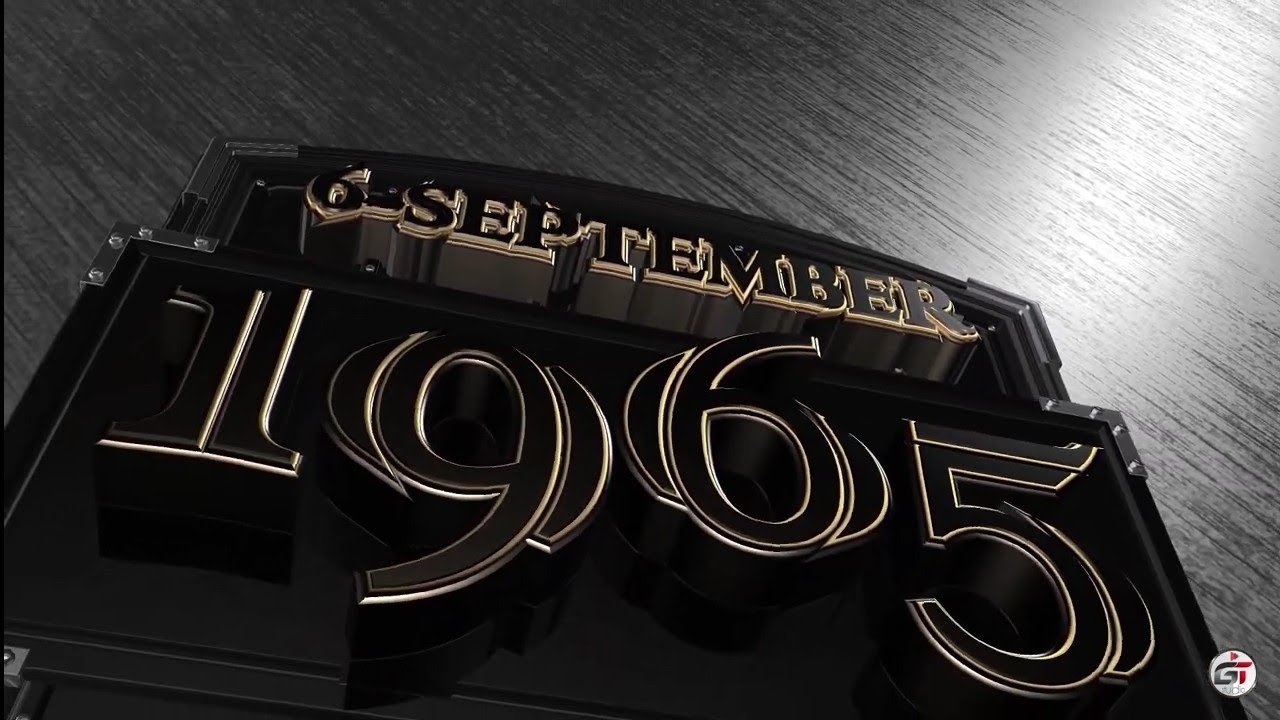 6 September 1965 war | 6 September intro | 3d logo animation | Part 1 ...