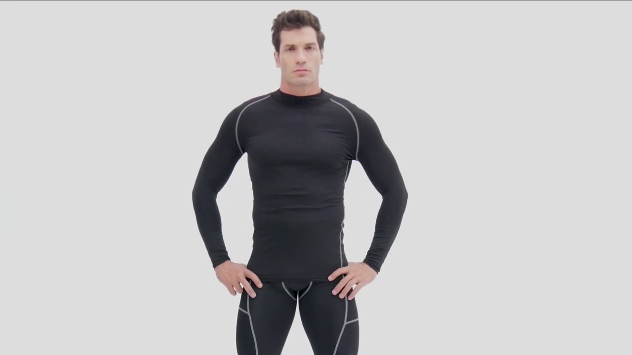 Men's compression shirt/pants - YouTube