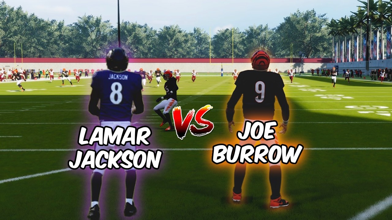 Kick Returning With Quarterbacks Joe Burrow vs Lamar Jackson - YouTube