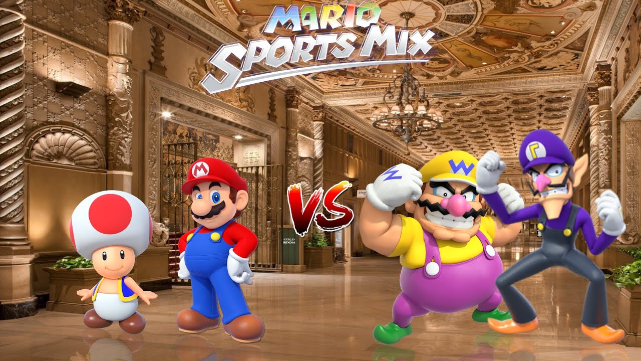 Mario Sports Mix - Basketball (2 players, Hard CPU) Exhibition Match ...