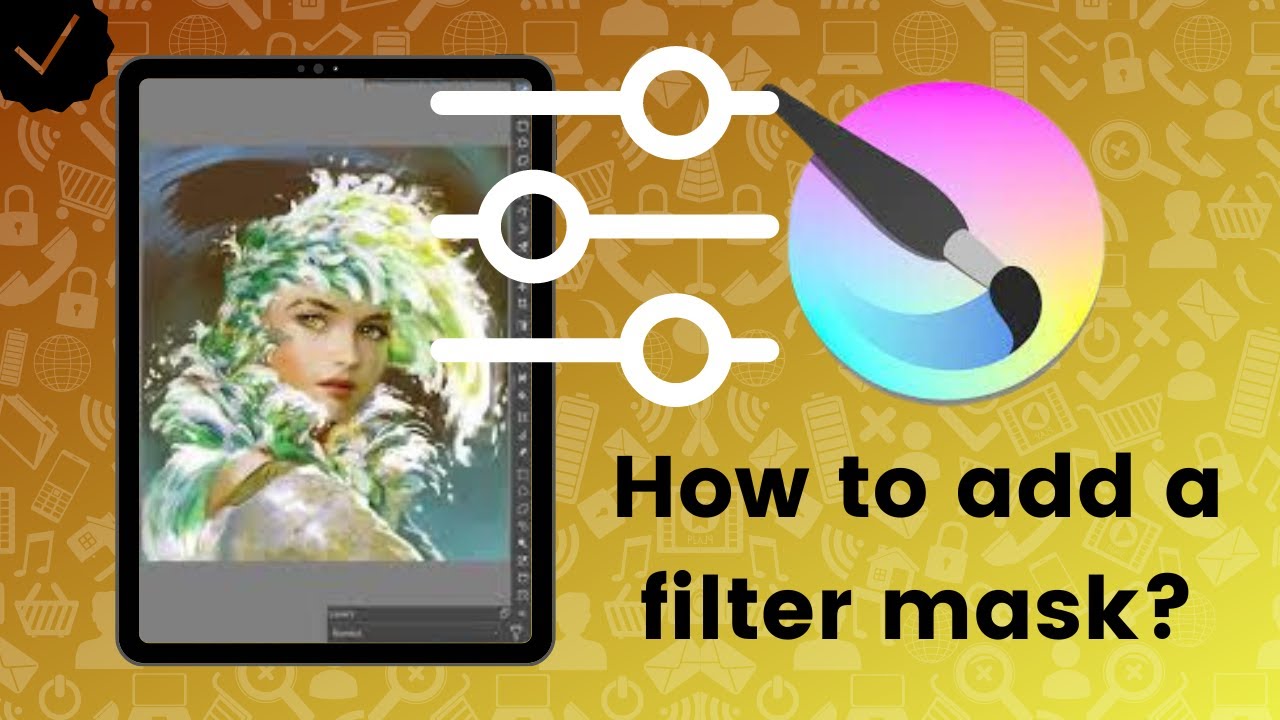 How to add a filter mask to the drawing on Krita? - YouTube