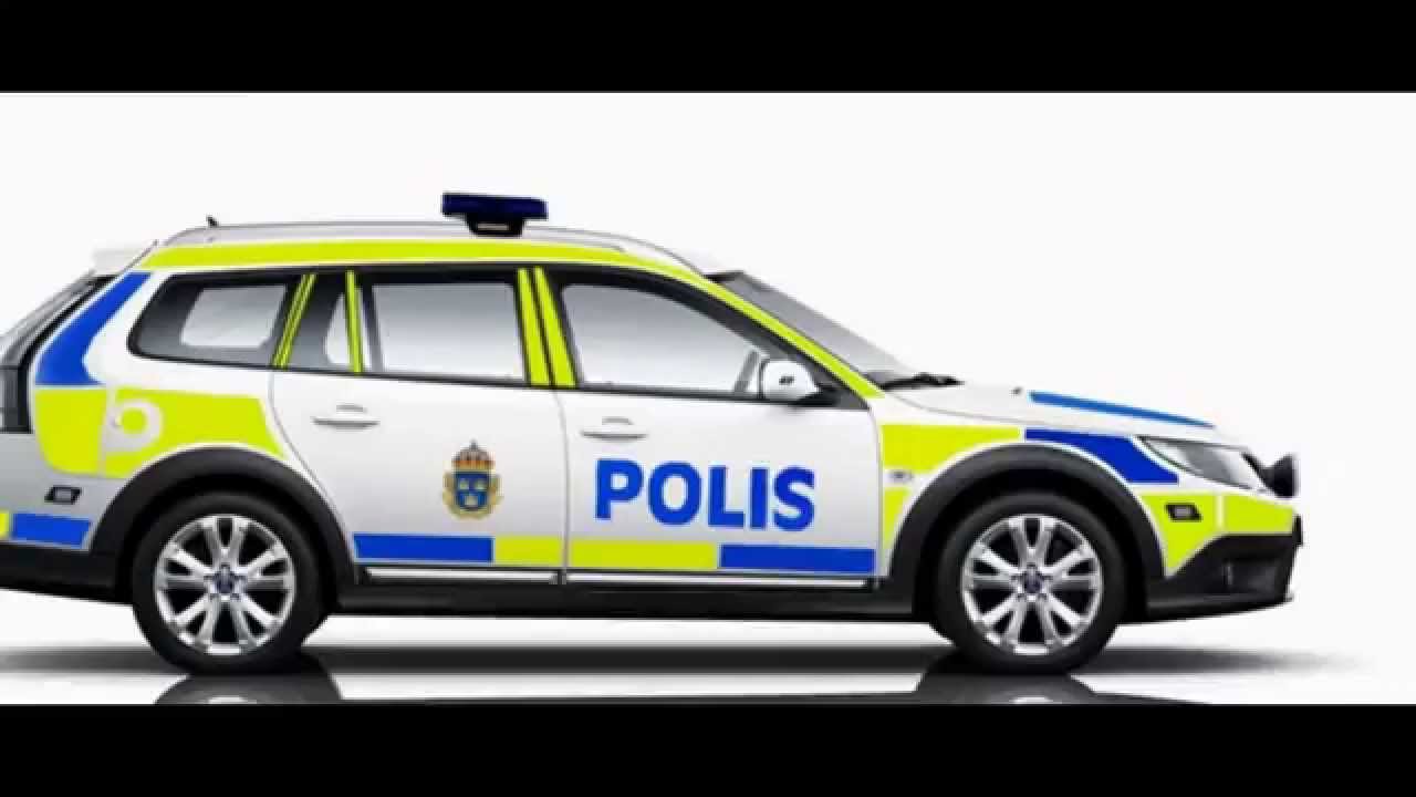 Saab Polisbil!! - YouTube