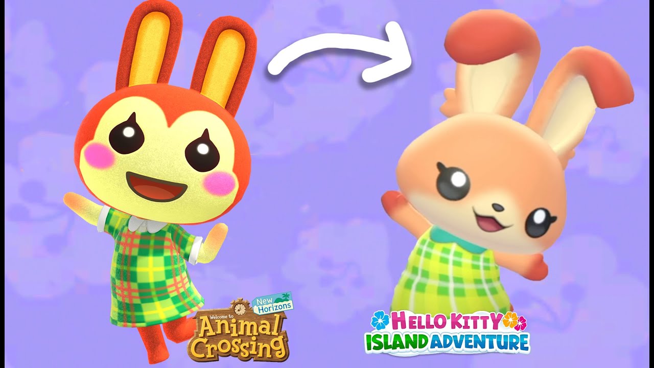 Attempting to Make ACNH Rabbit Villagers as Bunnies in Hello Kitty ...