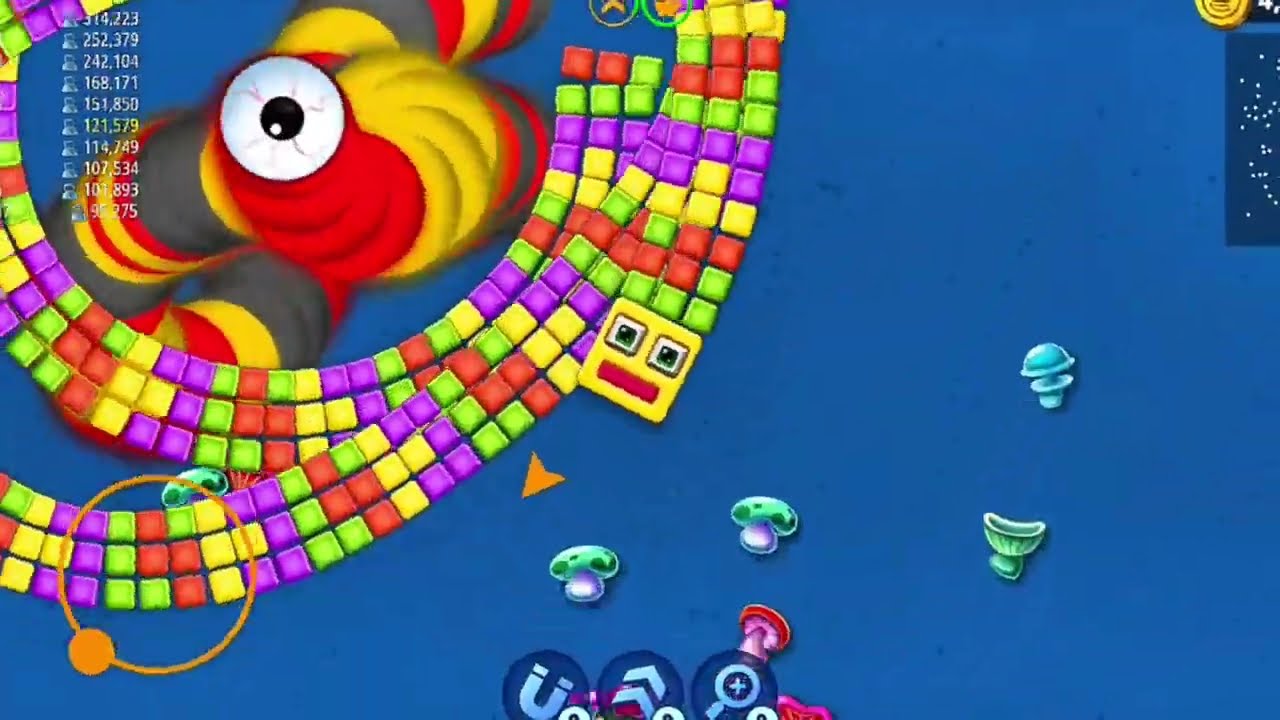 RECTANGLE SNAKE 🐍 BIGGEST SLITHER SNAKE 😱TOP 01 Rank|| Best Slither ...