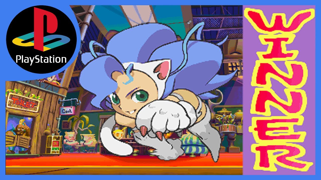 Pocket Fighter PS1 Felicia Arcade Mode Playthrough/Longplay - YouTube