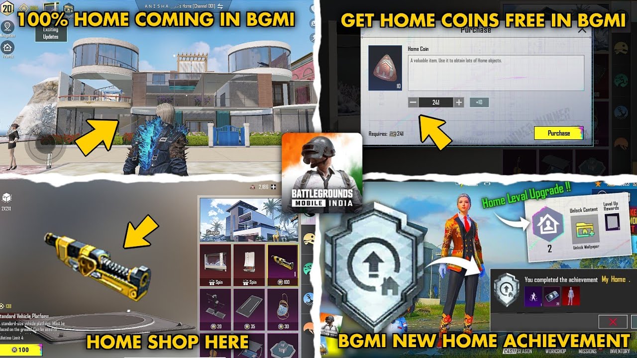 3.5 Update Home Event Coming In Bgmi 🔥| Bgmi New Achievement My Home ...