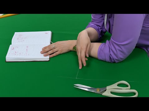 Caga yanly koynek biçimi | Koynek tikmek owrenmek | caga fason bicilisi