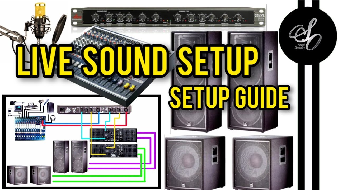 Live Sound Setup එකක් හරියට Setup කරගමු...| Live Sound Setup- Setup ...