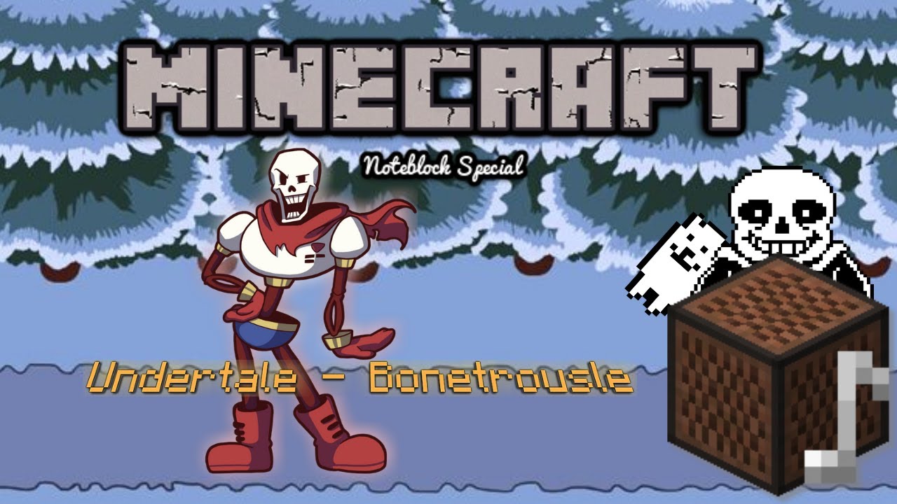 [Special] Undertale - Bonetrousle (MC Note Block) Made by VulkanRafar ...