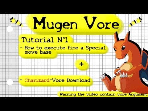 MUGEN VORE - 1° Tutorial "How to execute fine a Special move" + Charizard Download Link! - YouTube
