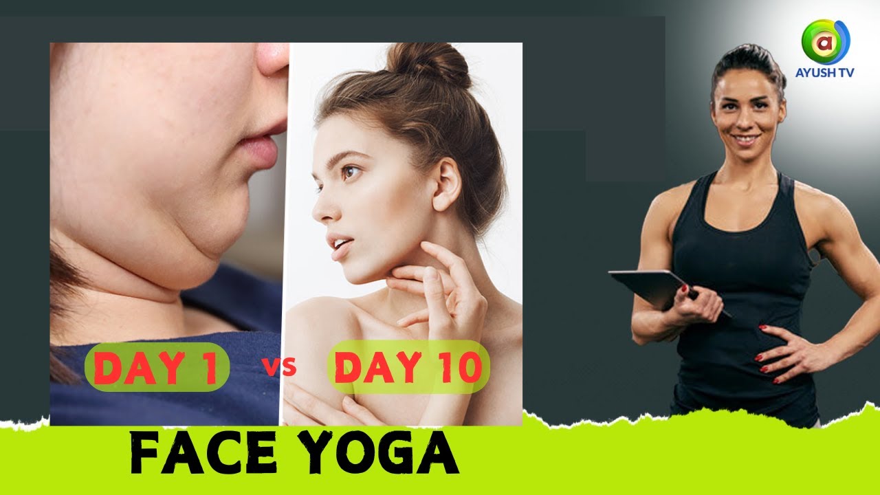 Face Yoga For Double Chin | Sculpting Exercises | Ayush Fitness # ...