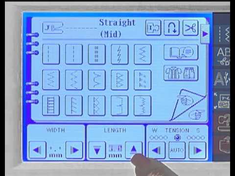 Brother PC8500 Straight Stitches - YouTube