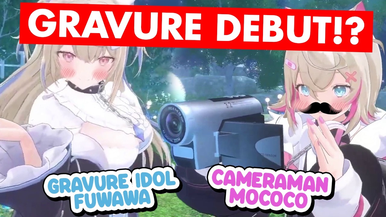Fuwawa Debuts as a Gravure Model!? ft. Cameraman Mococo 【Hololive EN】 # ...