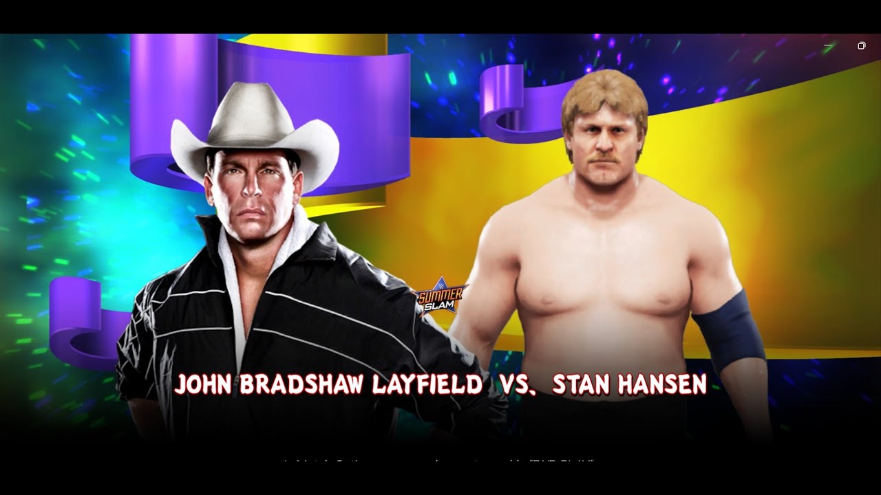 John Bradshaw Layfield vs. Stan Hansen: WWE 2K19 Gameplay - YouTube