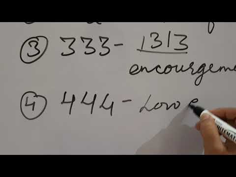 64. Seeing Triple numbers : 111, 222, 333... Angle numbers - YouTube