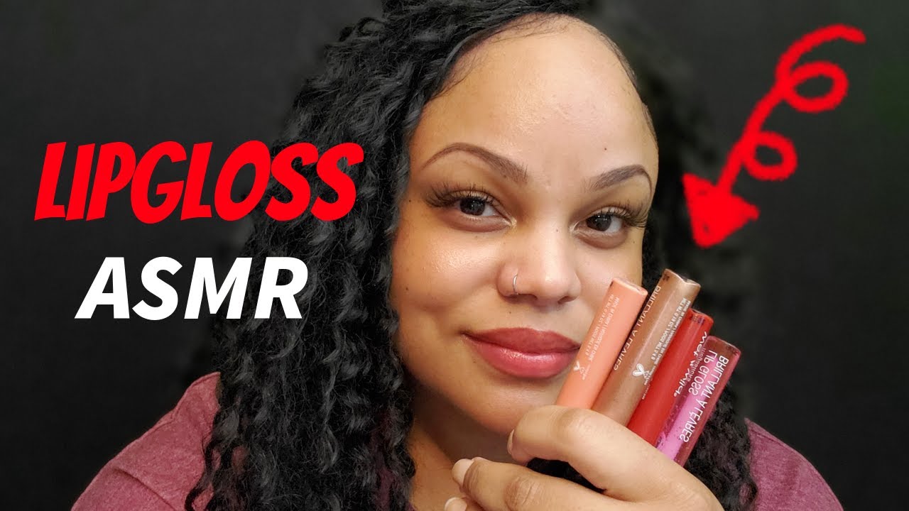 ASMR | Lip Gloss Play | Whispers and Sticky Sounds - YouTube