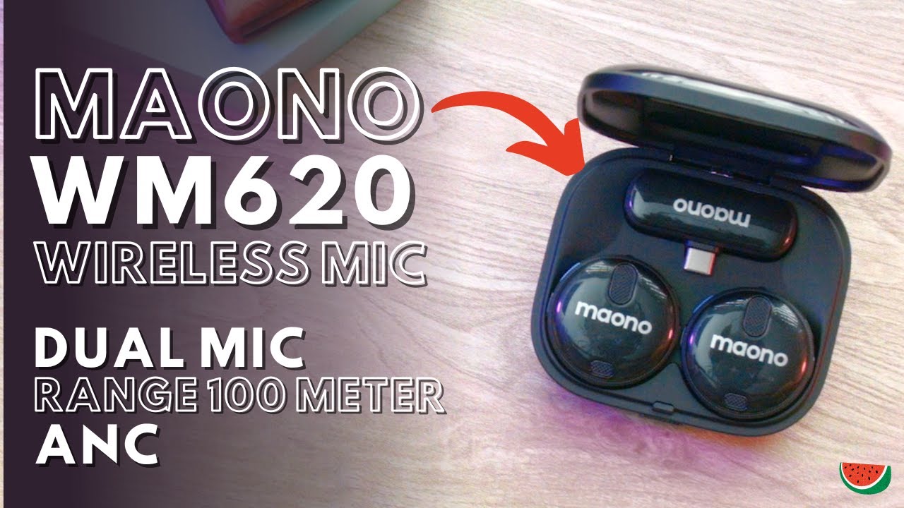 Review Maono WM620 Wireless Microphone | Wireless Microphone Untuk HP ...